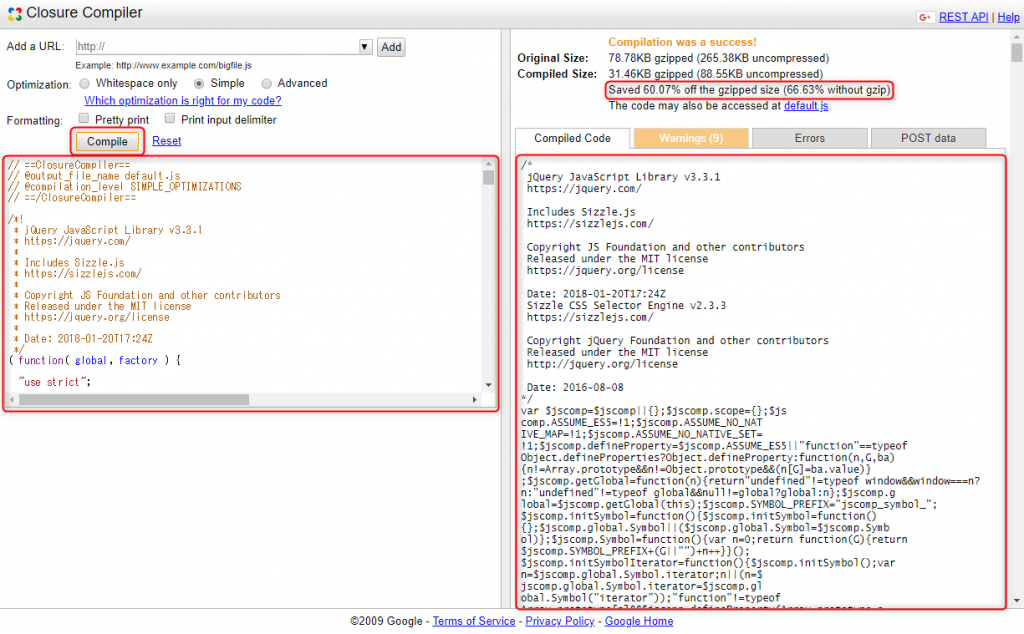 JavaScriptの難読化・圧縮を行うClosure Compiler | 東京都渋谷区のシステム開発・アプリ開発とサーバー構築保守運用会社